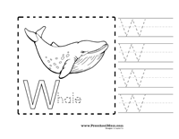 Letter W Preschool Printables