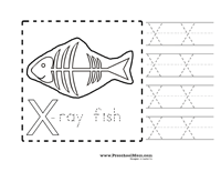 Letter X Preschool Printables