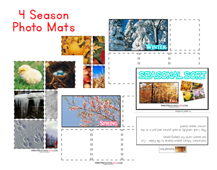 Seasons Preschool Printables - Preschool Mom